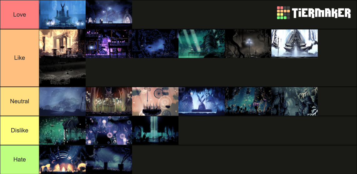 Hollow Knight Areas of Hallownest Tier List (Community Rankings ...