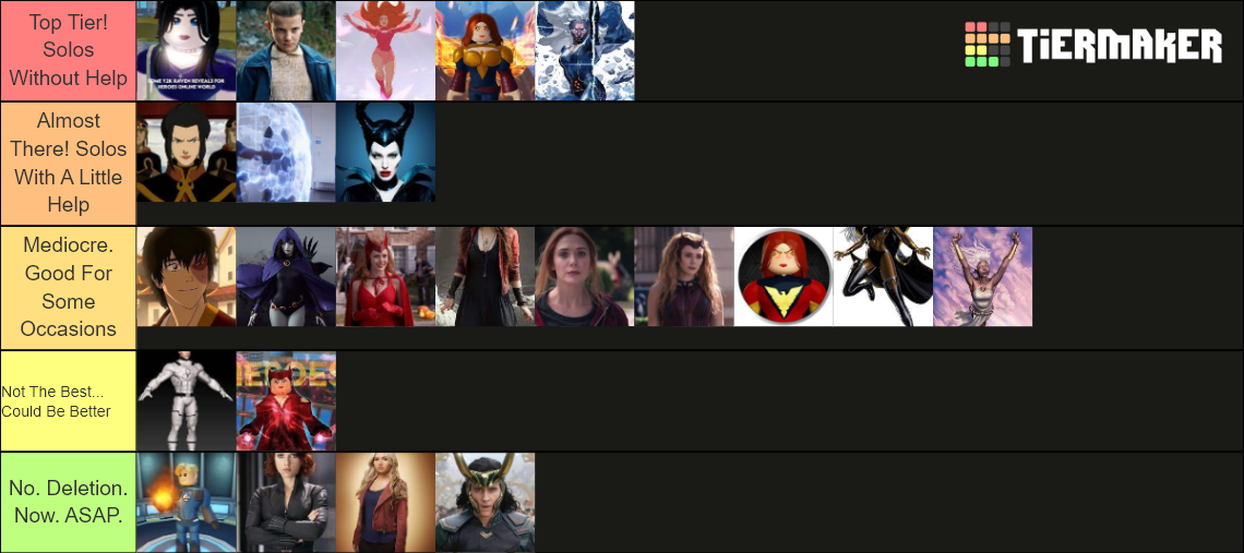 Heroes Online Rankings Tier List (Community Rankings) - TierMaker
