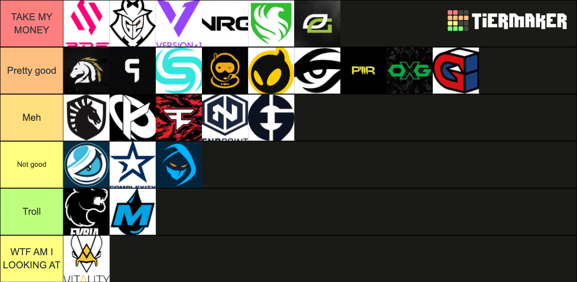 RLCS 2022-23 Esports Decals Tier List (Community Rankings) - TierMaker
