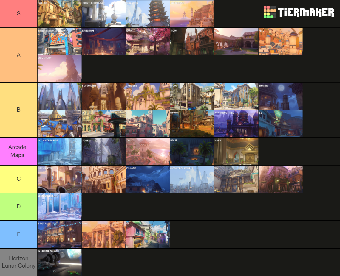 Overwatch 2 Maps (+Arcade/Legacy Maps) Tier List (Community Rankings ...