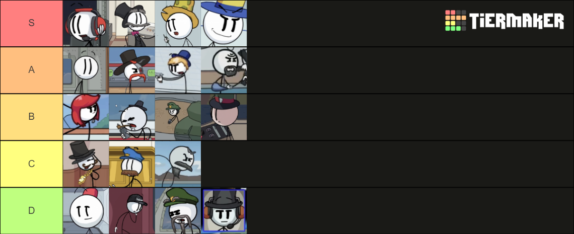 Henry Stickmin Characters I thought I would give attention Tier List ...