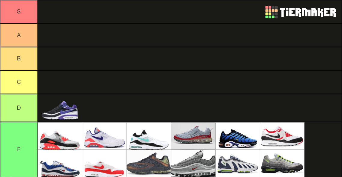 Air Max Tier List (Community Rankings) - TierMaker