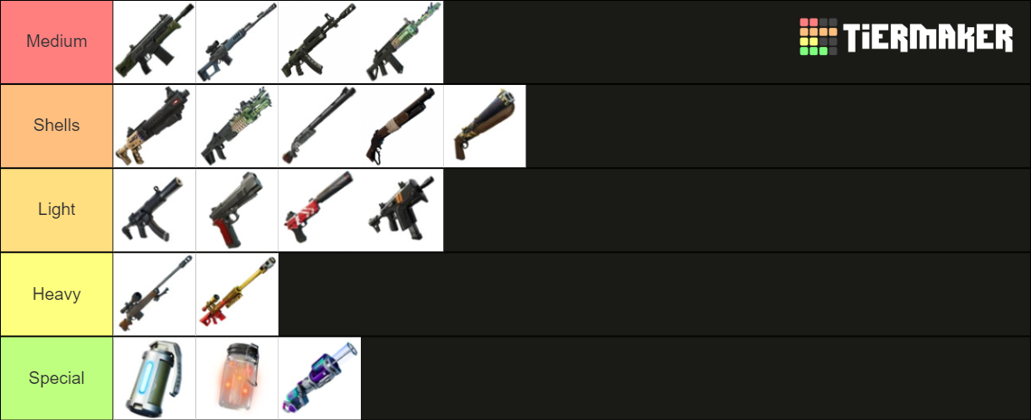 Fortnite C3 S4 Weapons Tier List (Community Rankings) - TierMaker