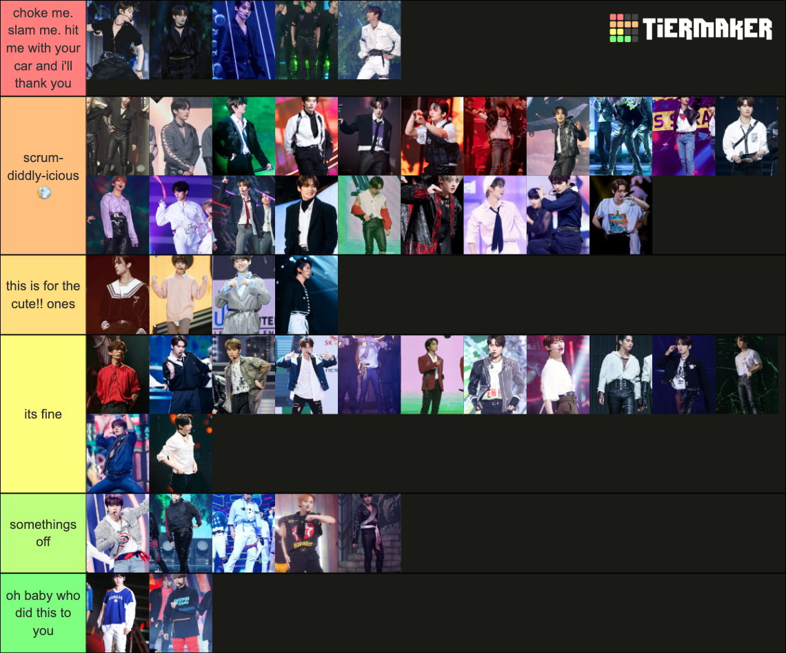 ranking lee know's stage outfits Tier List (Community Rankings) - TierMaker