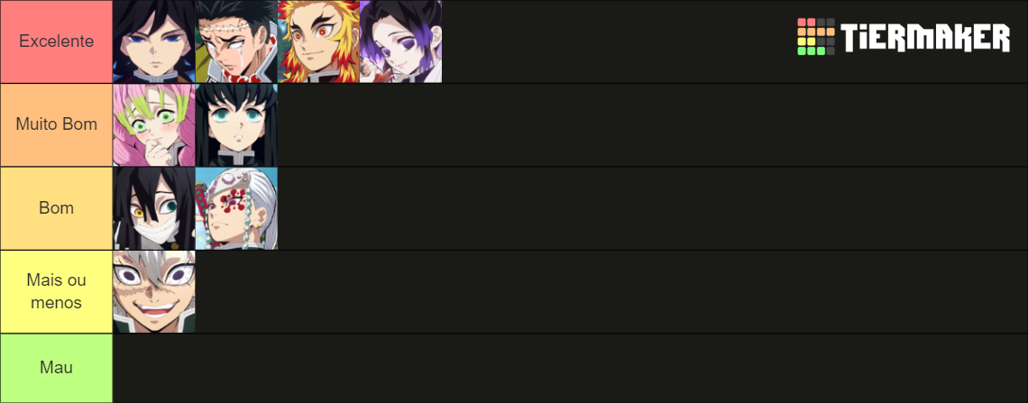 Demon Slayer Hashira Tier List (Community Rankings) - TierMaker