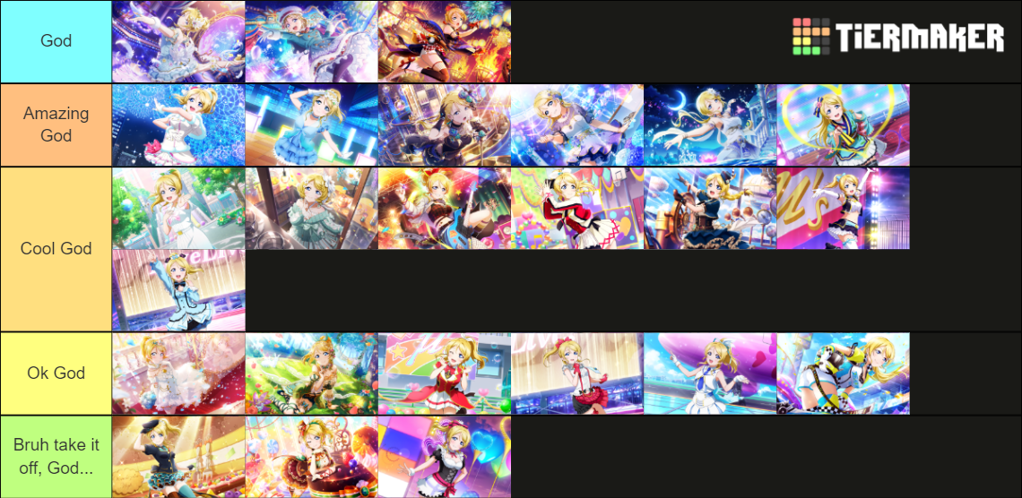 Eli Ayase SIFAS Cards (October 2022) Tier List (Community Rankings ...