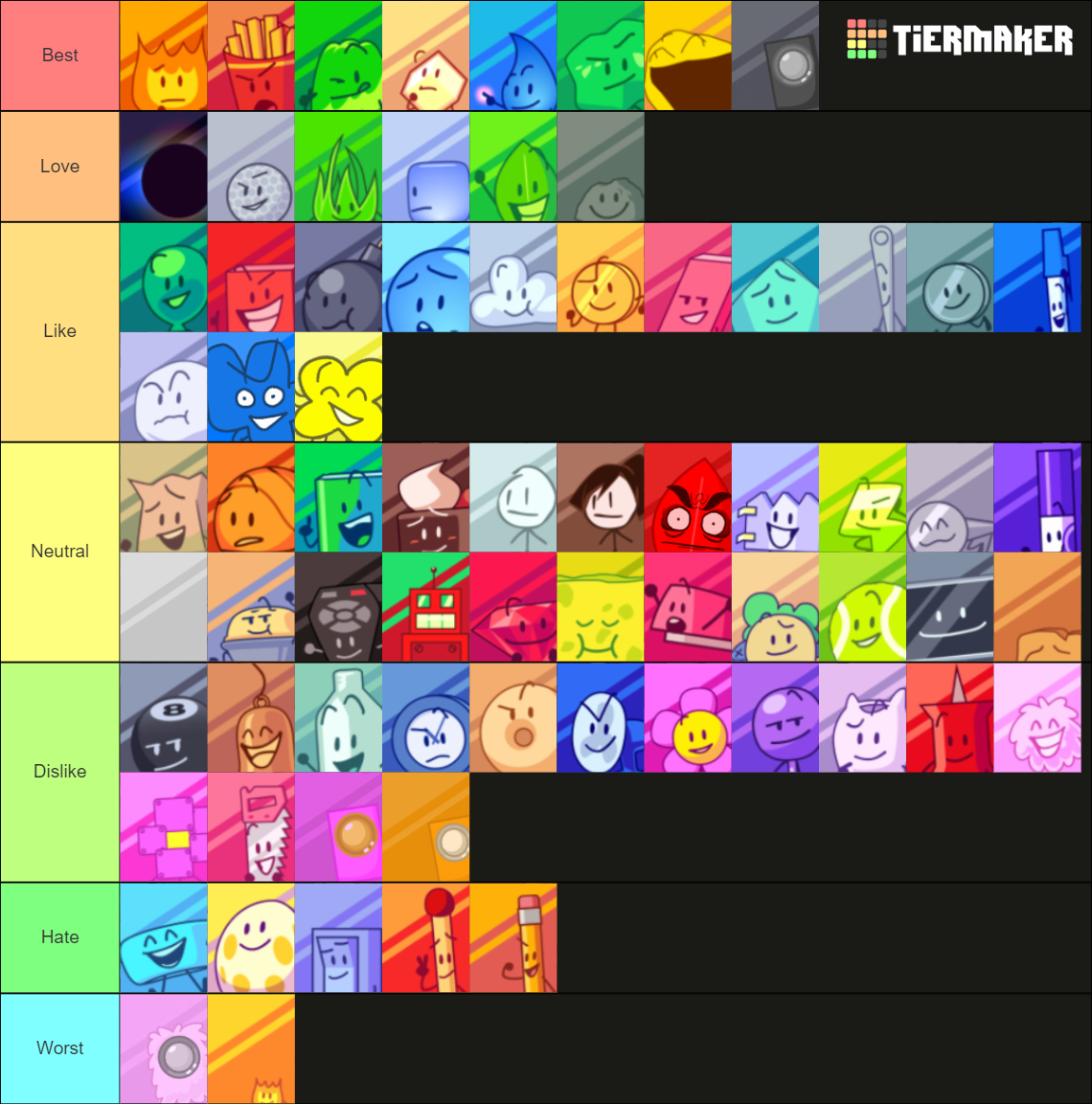 New BFB Voting Icons! (Inclides EL and Nonexisty) Tier List (Community ...