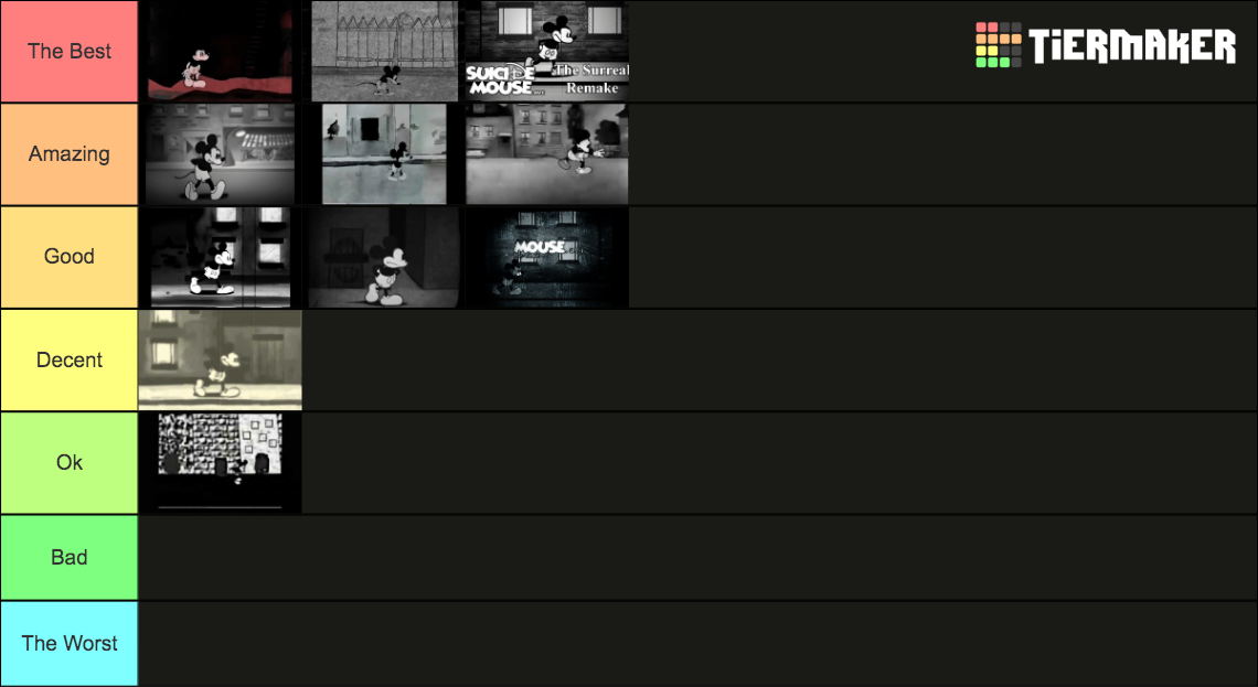 Mouse.AVI Remakes Tier List (Community Rankings) - TierMaker