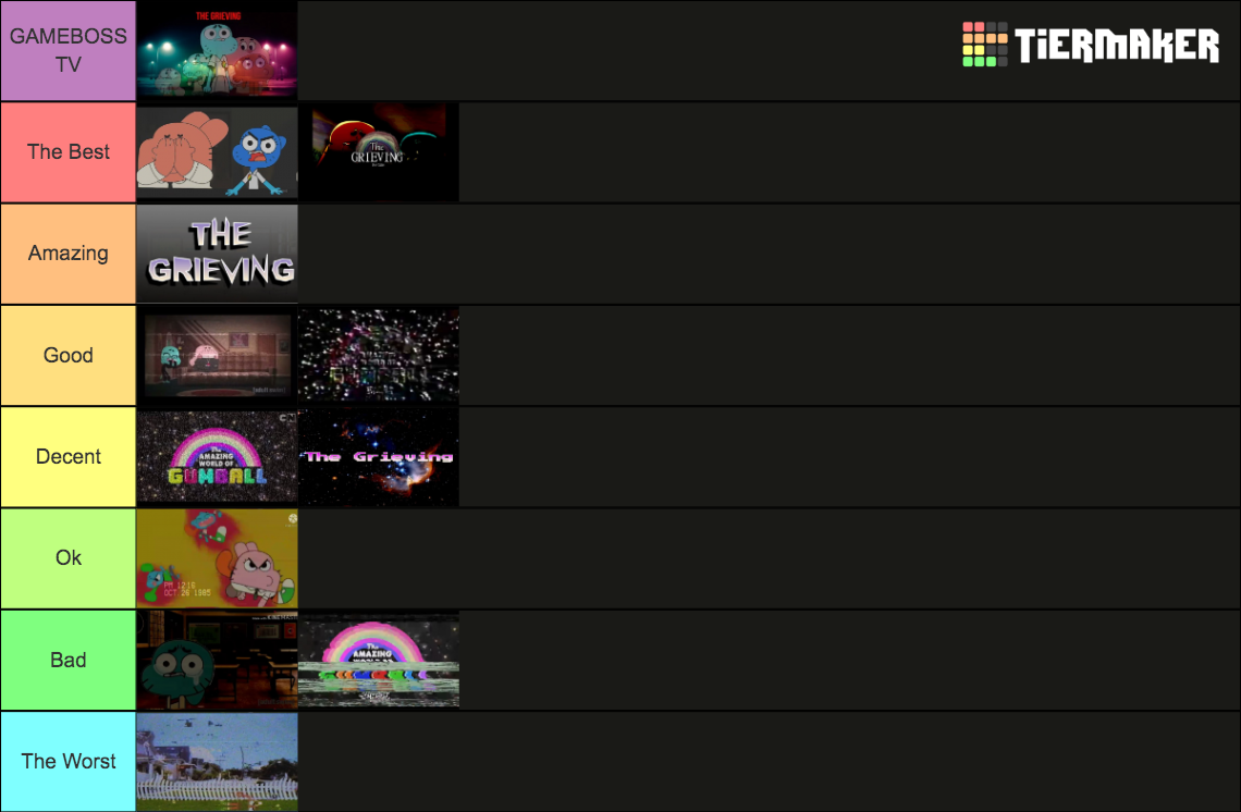 The Grieving Remakes Tier List (Community Rankings) - TierMaker