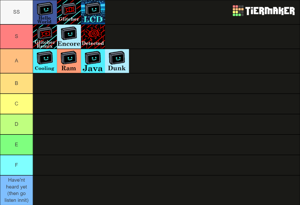 Vs Hex FNF main songs TIER LIST Tier List (Community Rankings) - TierMaker