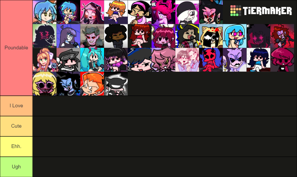 Hot Fnf Women Tier List (Community Rankings) - TierMaker
