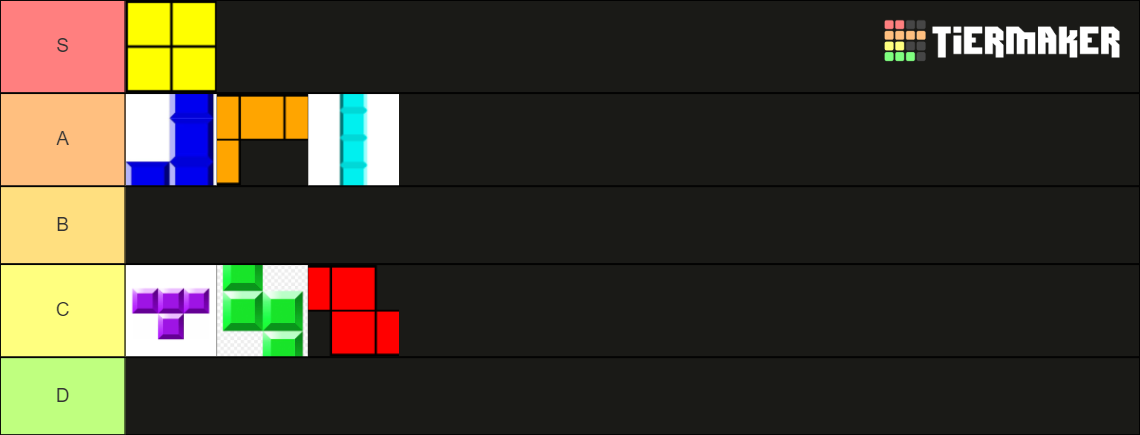 Tetris Blocks Tier List (Community Rankings) - TierMaker