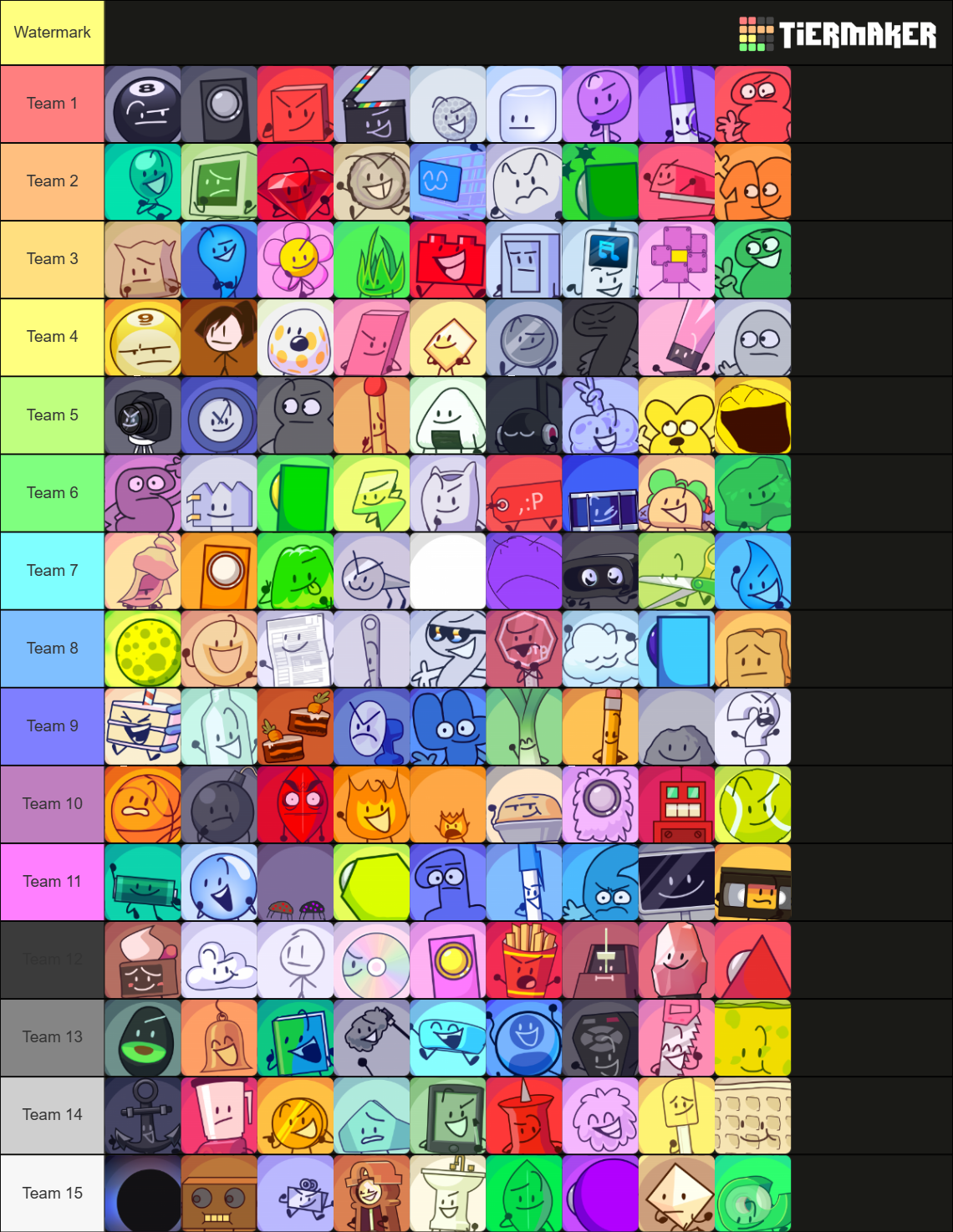 BestHyphen s BFB TPOT Icons Tier List Community Rankings TierMaker