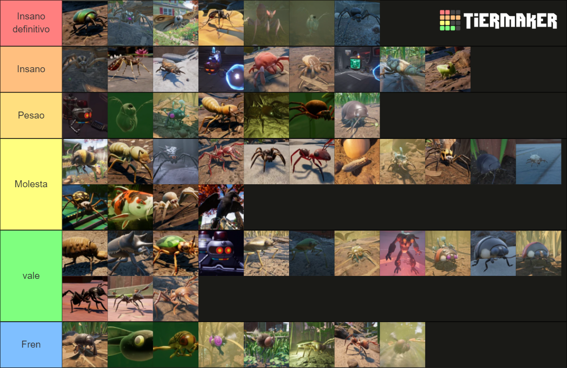 grounded bichos insano Tier List (Community Rankings) - TierMaker