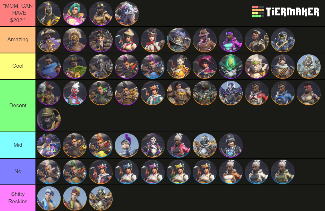Overwatch 2 Season 1 Skins Tier List (Community Rankings) - TierMaker