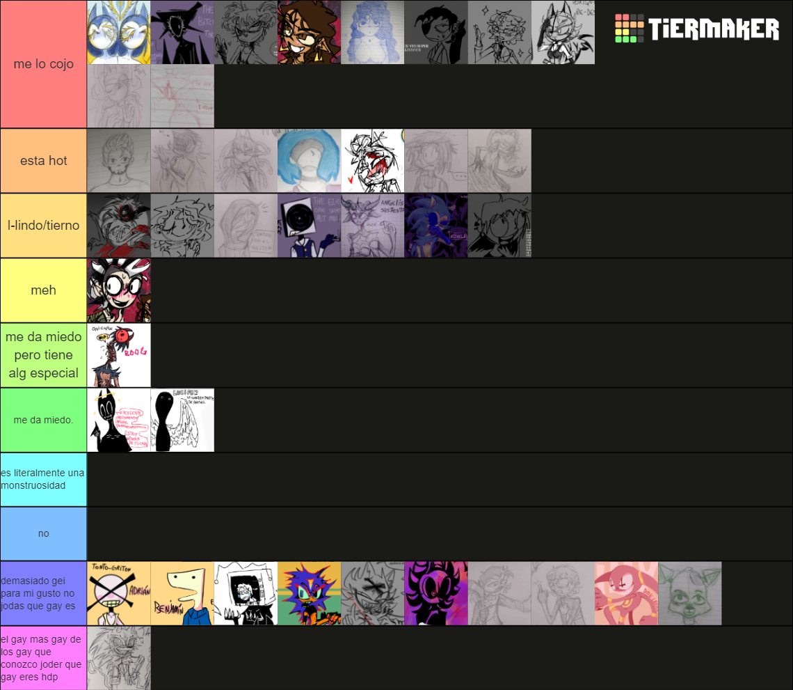 ocs de sam Tier List (Community Rankings) - TierMaker
