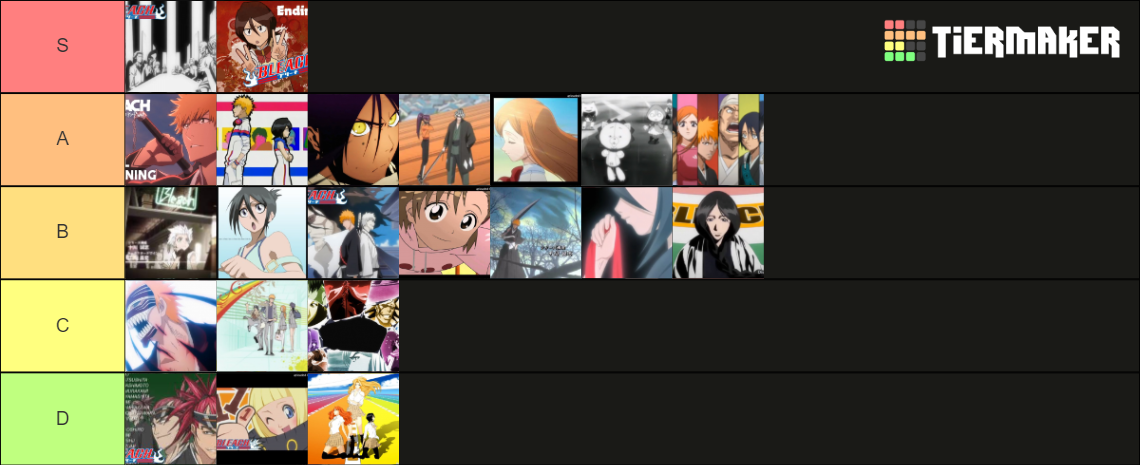 Bleach Openings and Endings Tier List (Community Rankings) - TierMaker