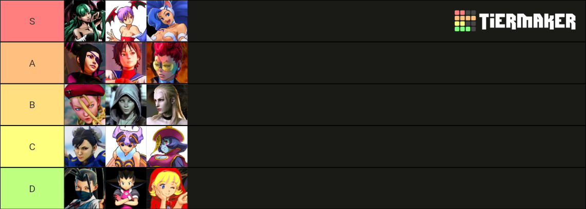 Capcom Waifus Tier List (Community Rankings) - TierMaker