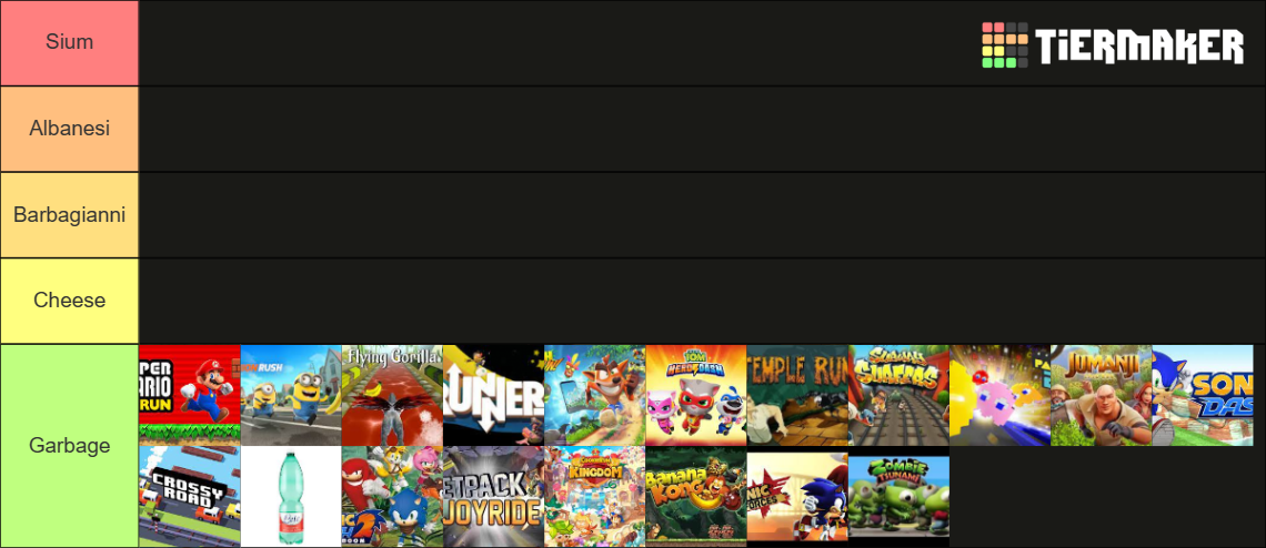 Runner Games Tier List (Community Rankings) - TierMaker