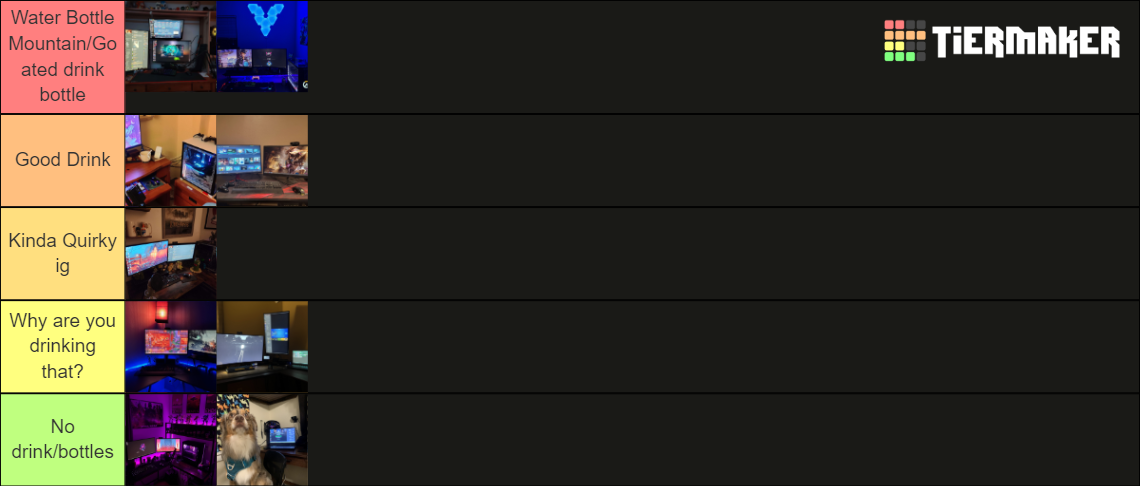 Water Bottle/Drink (desktop anonymous) Tier List (Community Rankings ...
