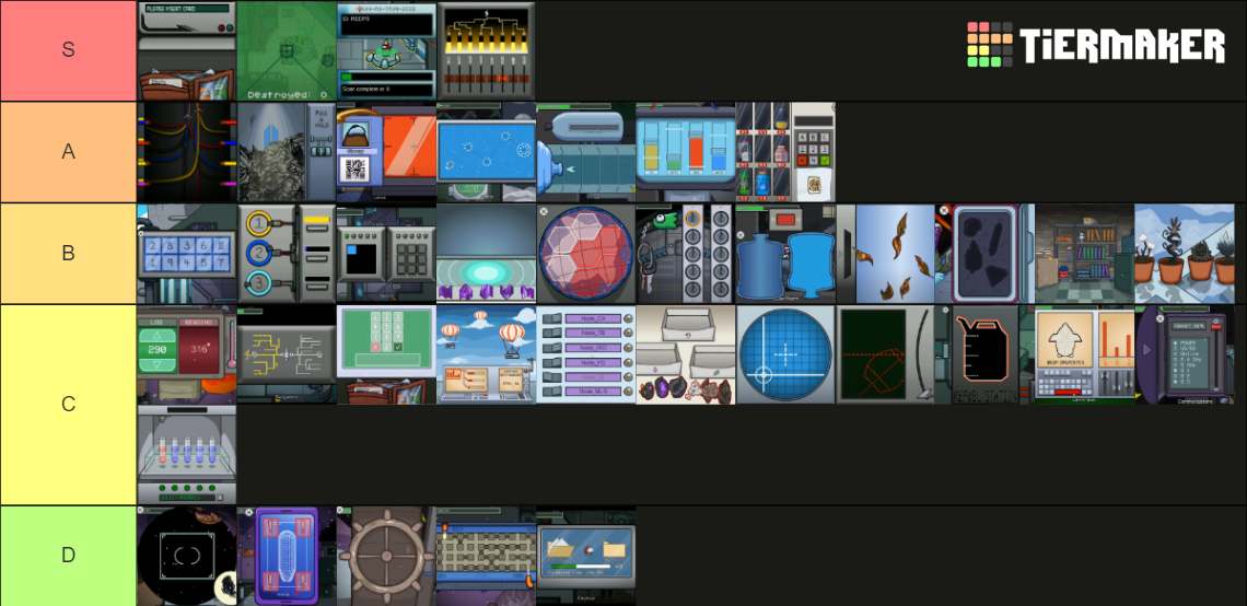 All Among Us Tasks Tier List (Community Rankings) - TierMaker