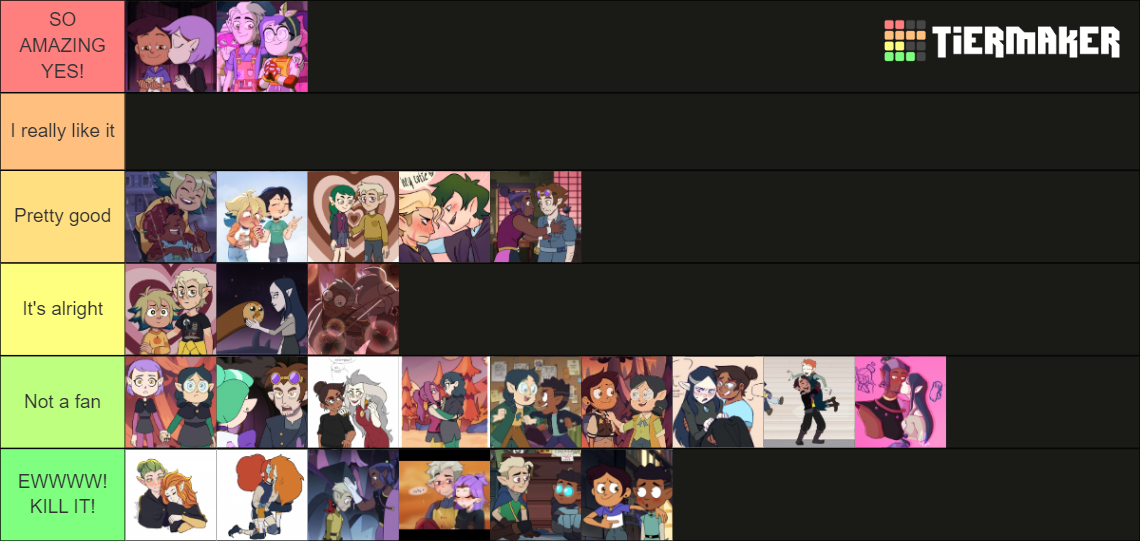 The Owl House Ships Tier List (Community Rankings) - TierMaker