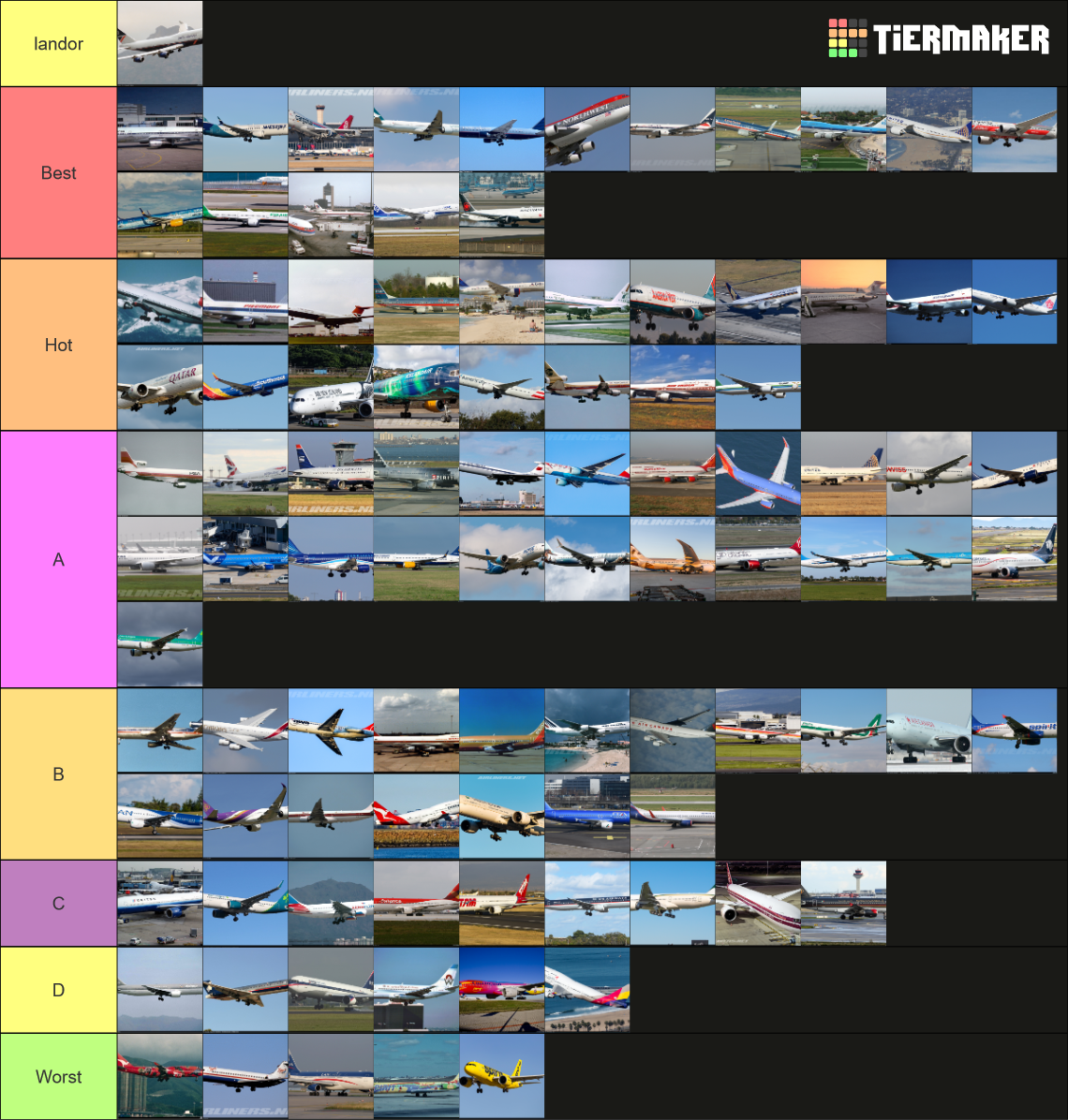 epic airline liveries Tier List (Community Rankings) - TierMaker