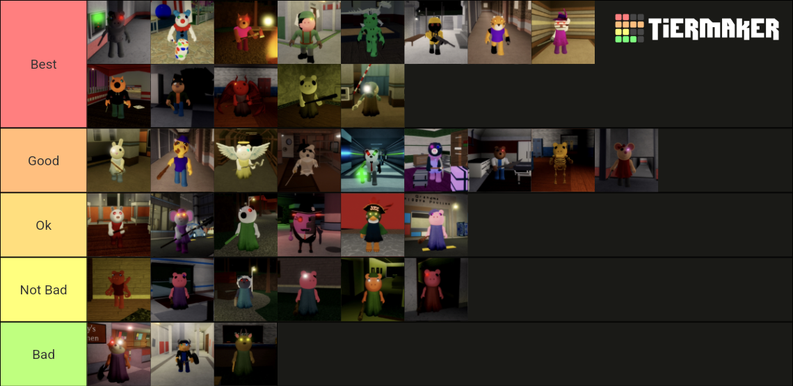 Roblox Piggy Book 1 Skins Tier List (Community Rankings) - TierMaker