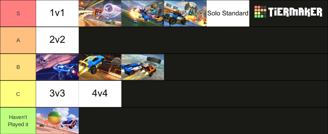 Rocket League Game Modes Tier List (Community Rankings) - TierMaker