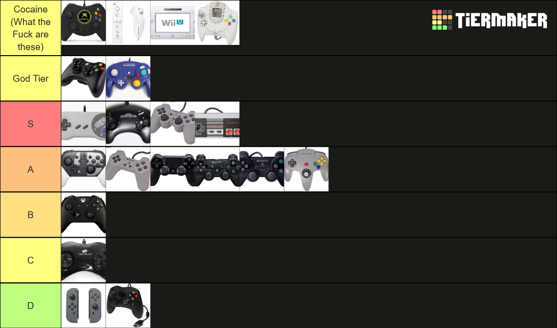 Controllers Tier List (Community Rankings) - TierMaker