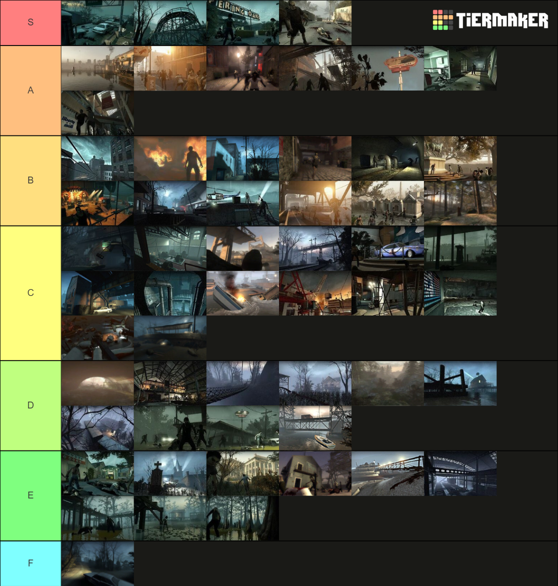 Left 4 Dead 2 Chapters Tier List (Community Rankings) - TierMaker