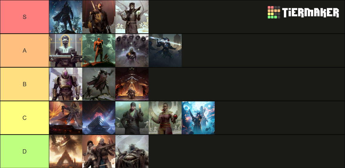 Destiny 2 Season (1-18) Tier List (Community Rankings) - TierMaker