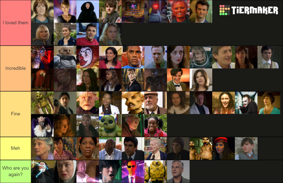 Sarah Jane Adventures Characters Tier List (Community Rankings) - TierMaker