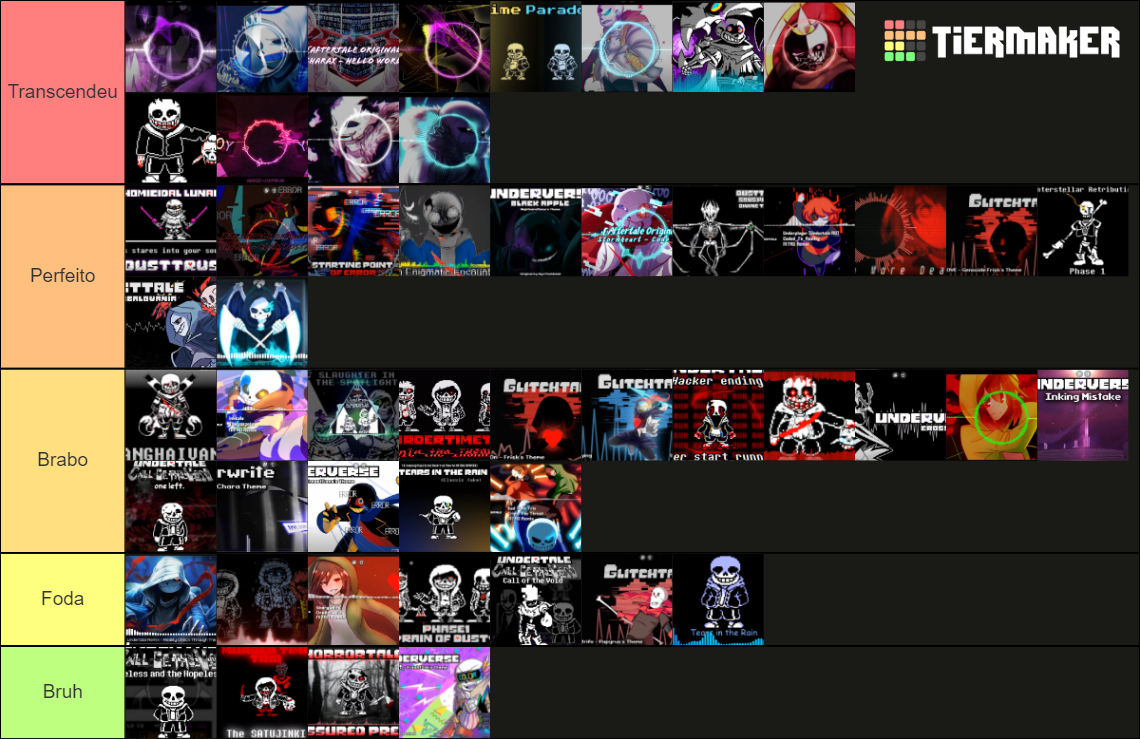 Undertale Aus Themes Tier List (Community Rankings) - TierMaker