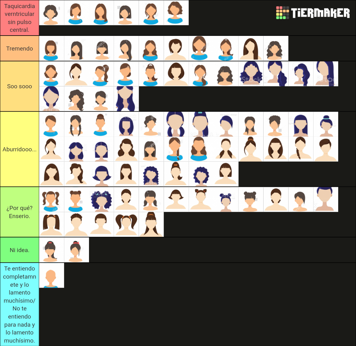 Types of women hairstyles 3.0 Tier List (Community Rankings) - TierMaker