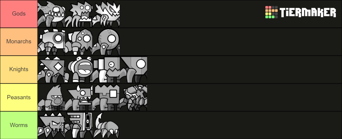 Geometry Dash Spiders Tier List (Community Rankings) - TierMaker