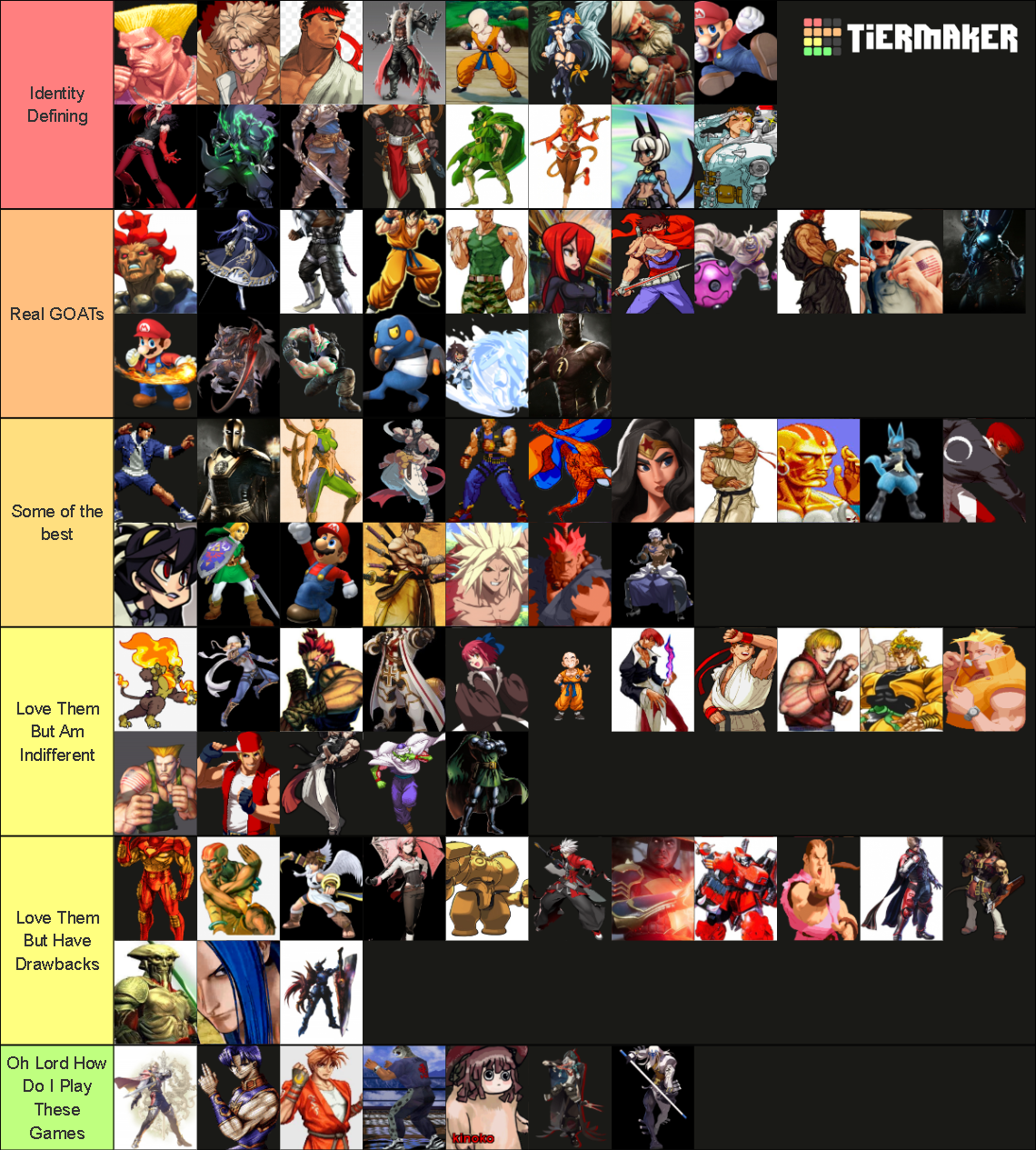 Nukepool's Characters Tier List (Community Rankings) - TierMaker