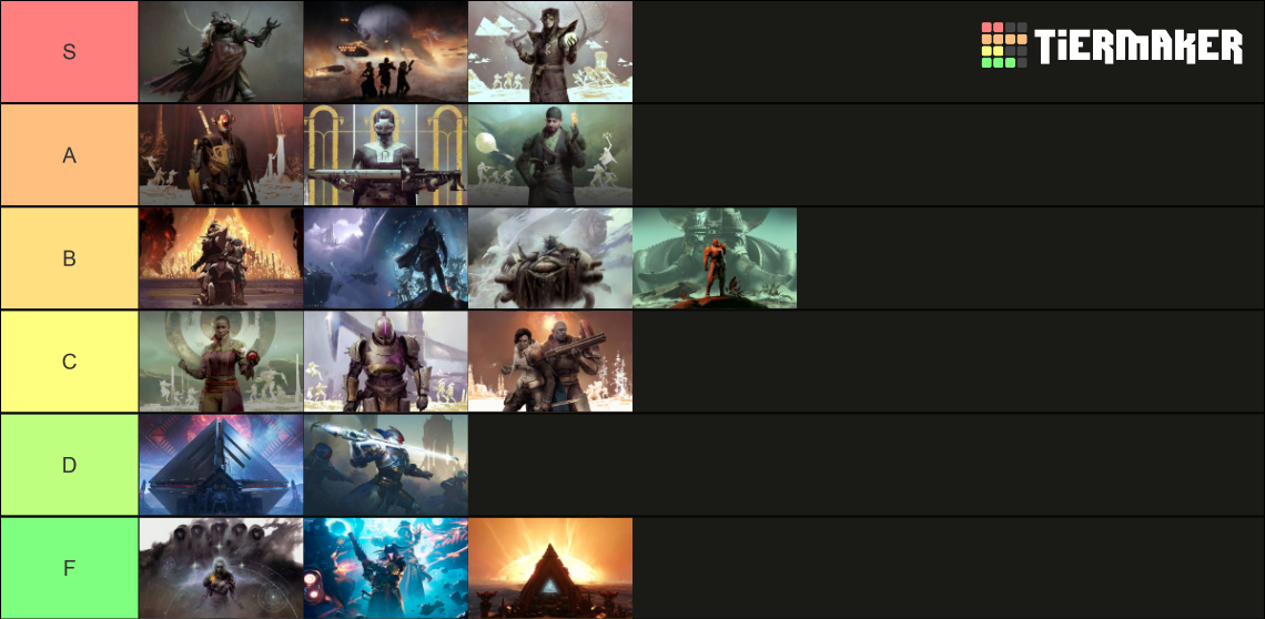 Destiny 2 Seasons (1-18) Tier List (Community Rankings) - TierMaker