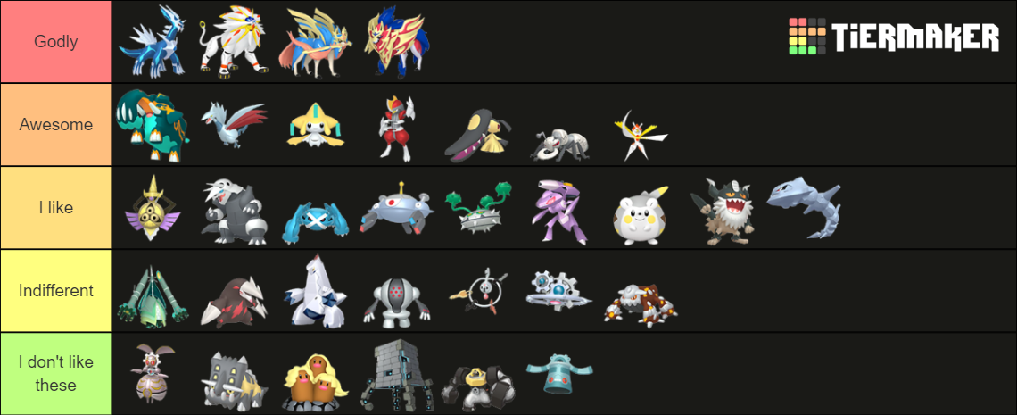Steel-type Pokemon (HOME renders) Tier List (Community Rankings ...