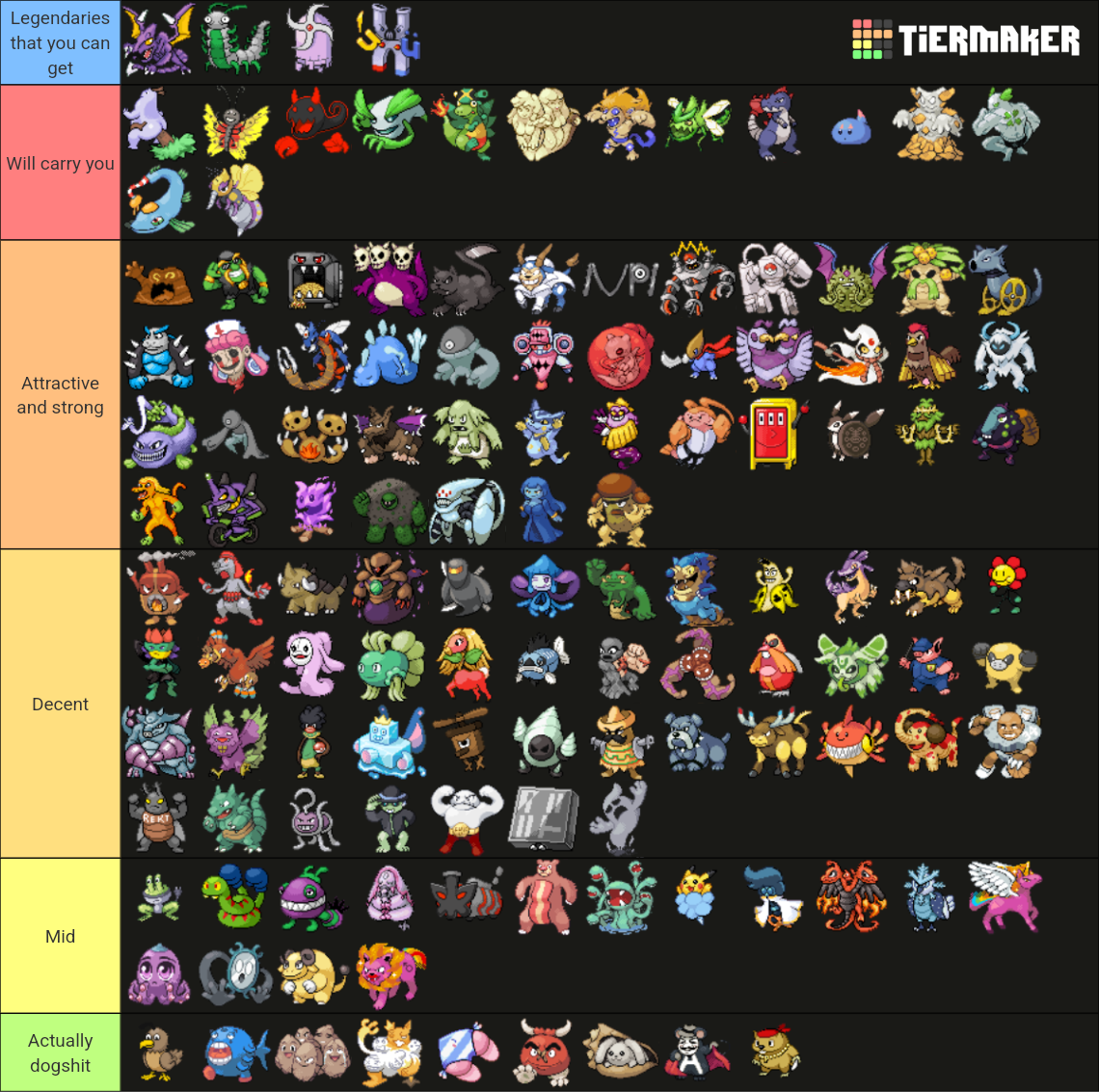Pokemon Clover Tier Ranking (Fully Evolved) Tier List (Community ... Pokemon Clover Tier Ranking (Fully Evolved) Tier List (Community ...