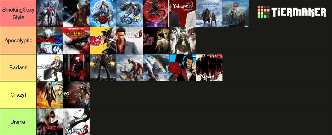 action games Tier List (Community Rankings) - TierMaker