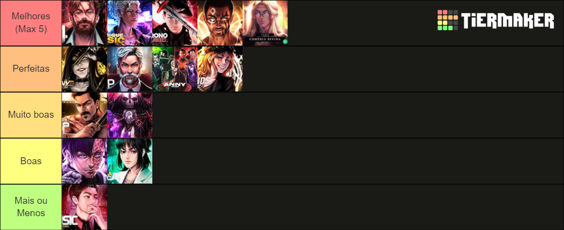 5º Drop - A Ordem Tier List (Community Rankings) - TierMaker