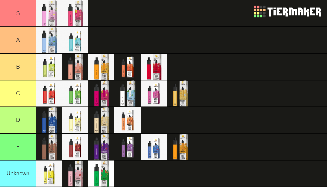 Lava Dispo Flavors 2022 Tier List (Community Rankings) - TierMaker