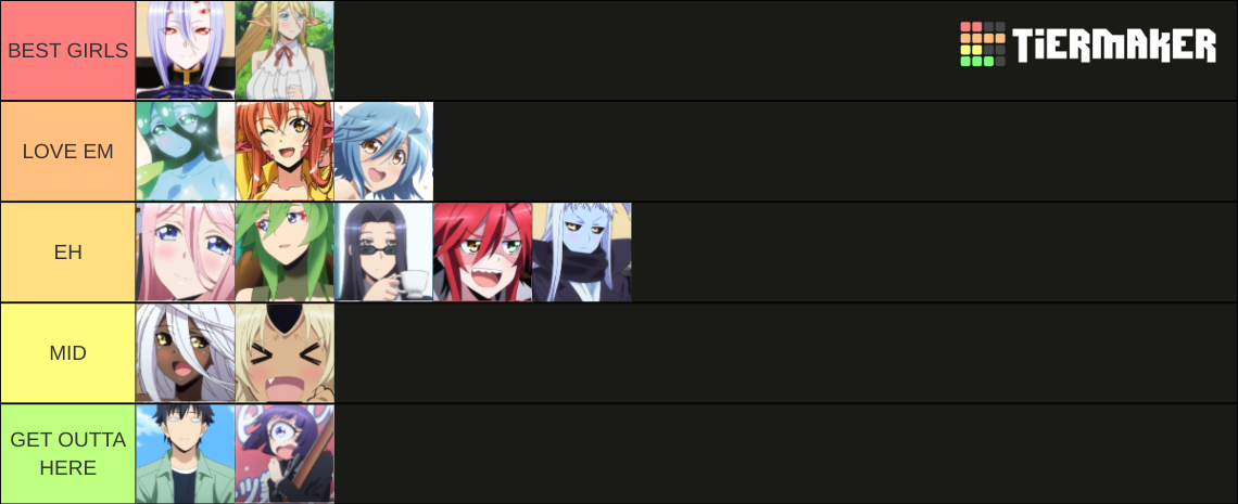 Monster Musume Characters Tier List (Community Rankings) - TierMaker
