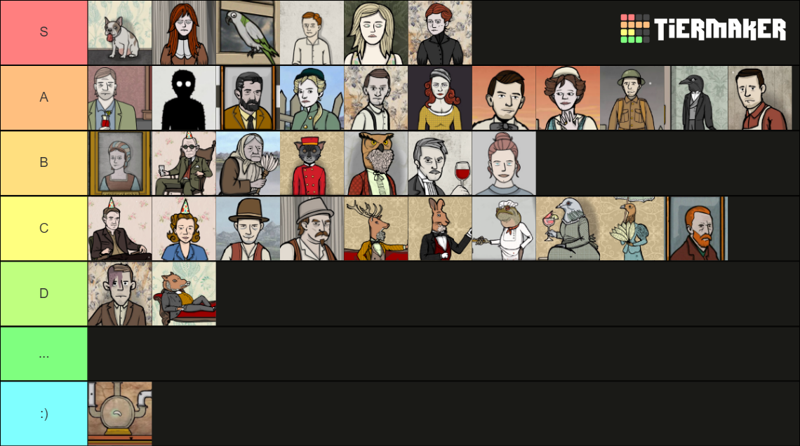 Rusty Lake Characters Ranked Tier List (Community Rankings) - TierMaker