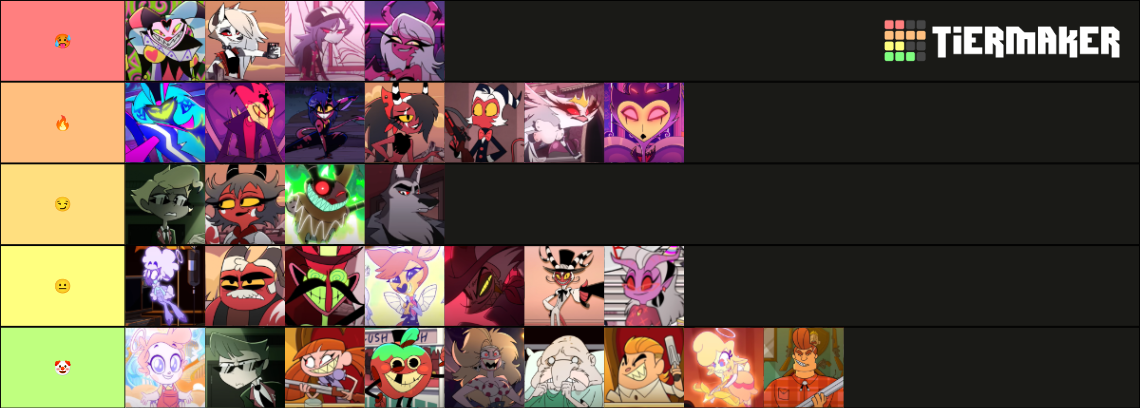 Helluva Boss Characters Tier List (Community Rankings) - TierMaker