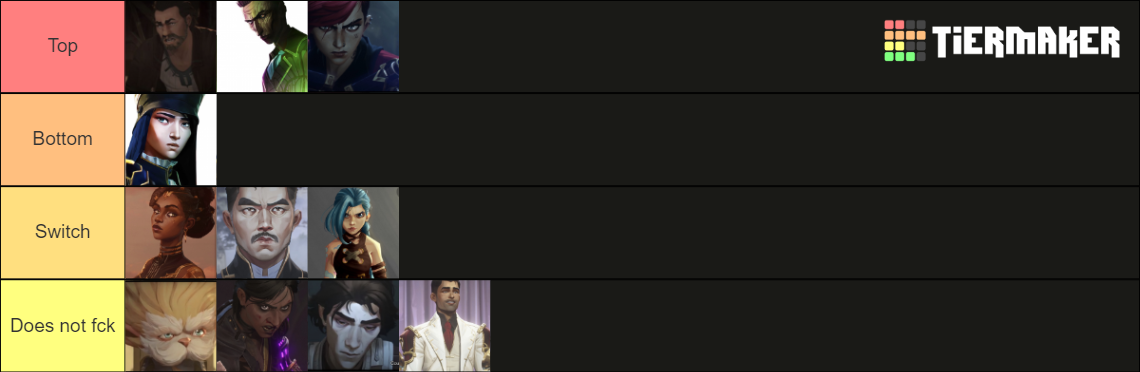 arcane characters in bed Tier List (Community Rankings) - TierMaker