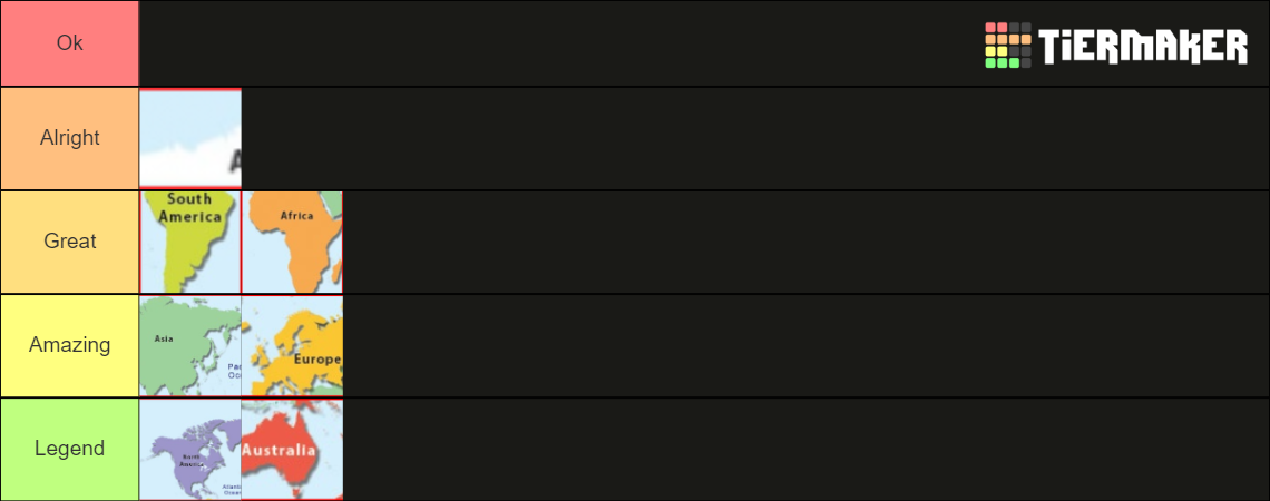 World Map Tier List (Community Rankings) - TierMaker