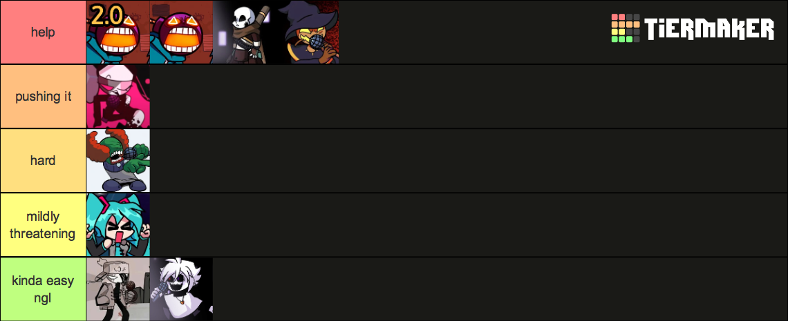 FNF Mods: Hardest Maps Tier List (Community Rankings) - TierMaker