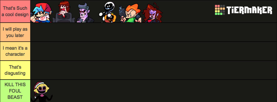 Friday Night Funkin characters Tier List (Community Rankings) - TierMaker